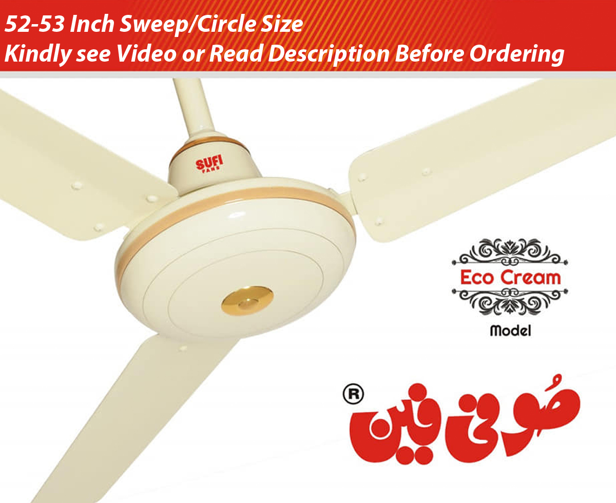 Sufi Fans SUFI Ceiling Fan - 2 Year Warranty - 52-53 Inch Circle/Sweep ...
