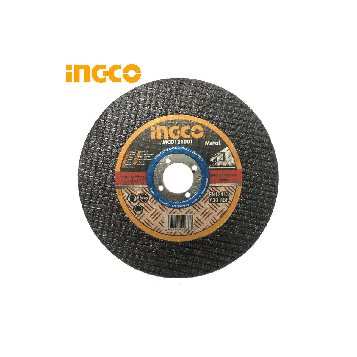 Ingco Original High Efficient A30 RBF Metal Grinding Disc 4" for Angle ...