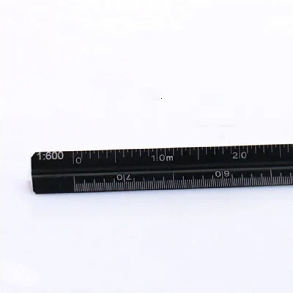 Students Aluminum Alloy Triangular Scale Ruler Multi-function Technical ...