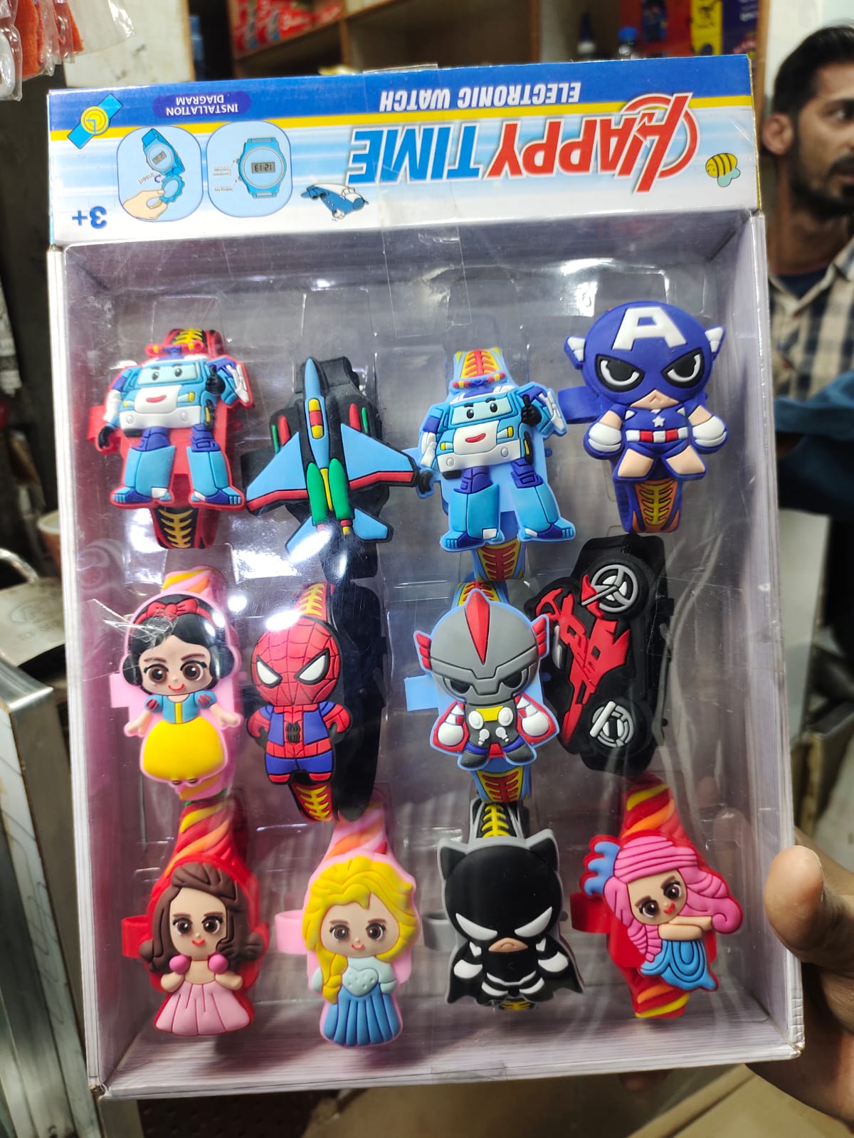 Kids Character Digital Watch Cute Mini Cartoon Super Heroes and Dolls ...