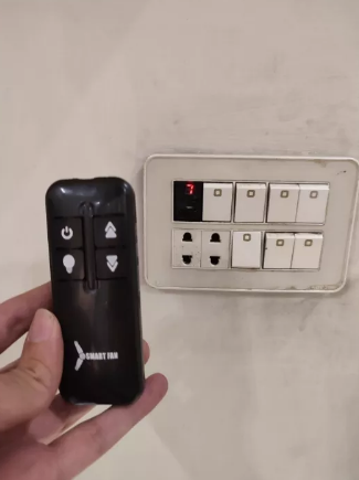 Remote Control Digital Fan Dimmer in China Fitting with Back Lock and ...