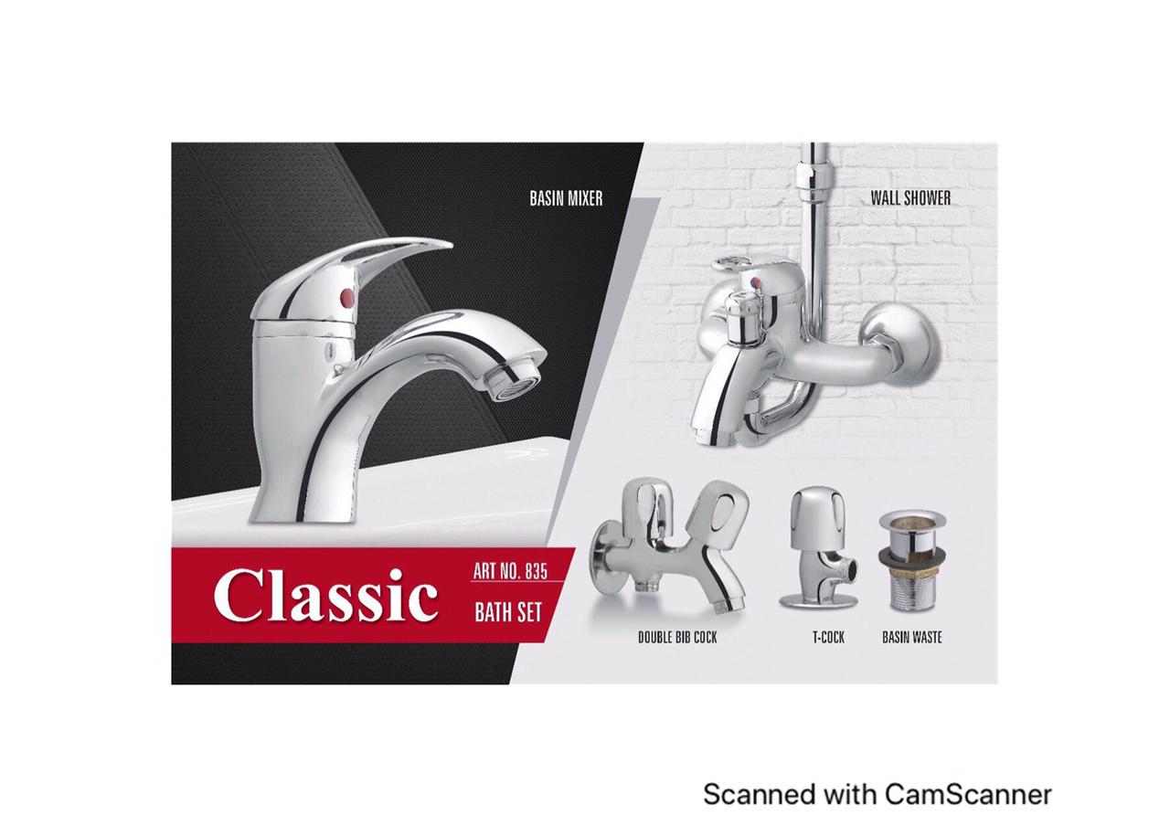 Classic 7 pieces Complete Bath Set Shower Set Wall Mounted 7 in 1 ...