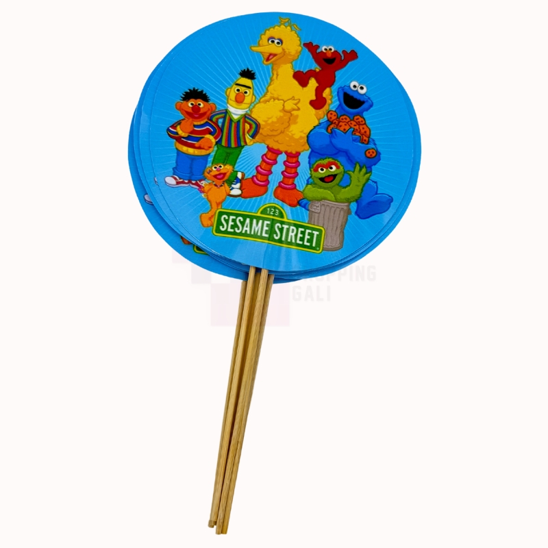 SESAME STREETS CAKE TOPPER - PACK OF 10 CAKE TOPPER - SESAME STREETS ...