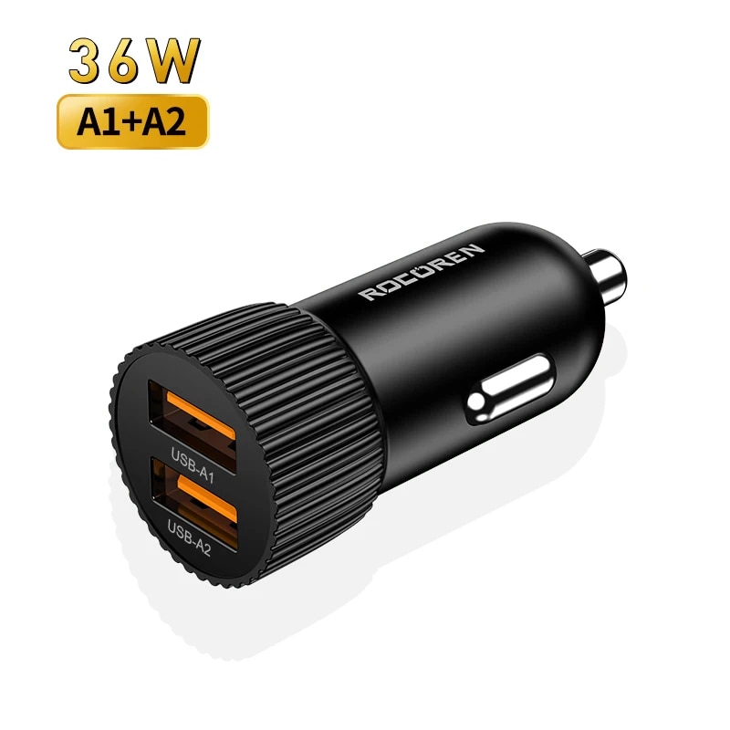 Rocoren 48W USB Type C Car Charger PD QC3.0 Fast Charging Mini Power ...