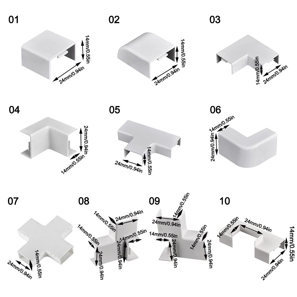 Wire Organizer PVC Junction Box Power Cable Protector Dust-proof Wire ...