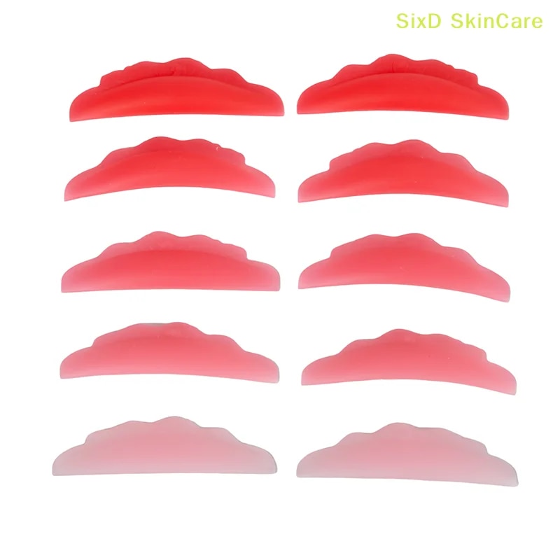 5 Pairs Silicone Eyelash Perm Pads Rods For Lash Lift Silicone Eyelash ...