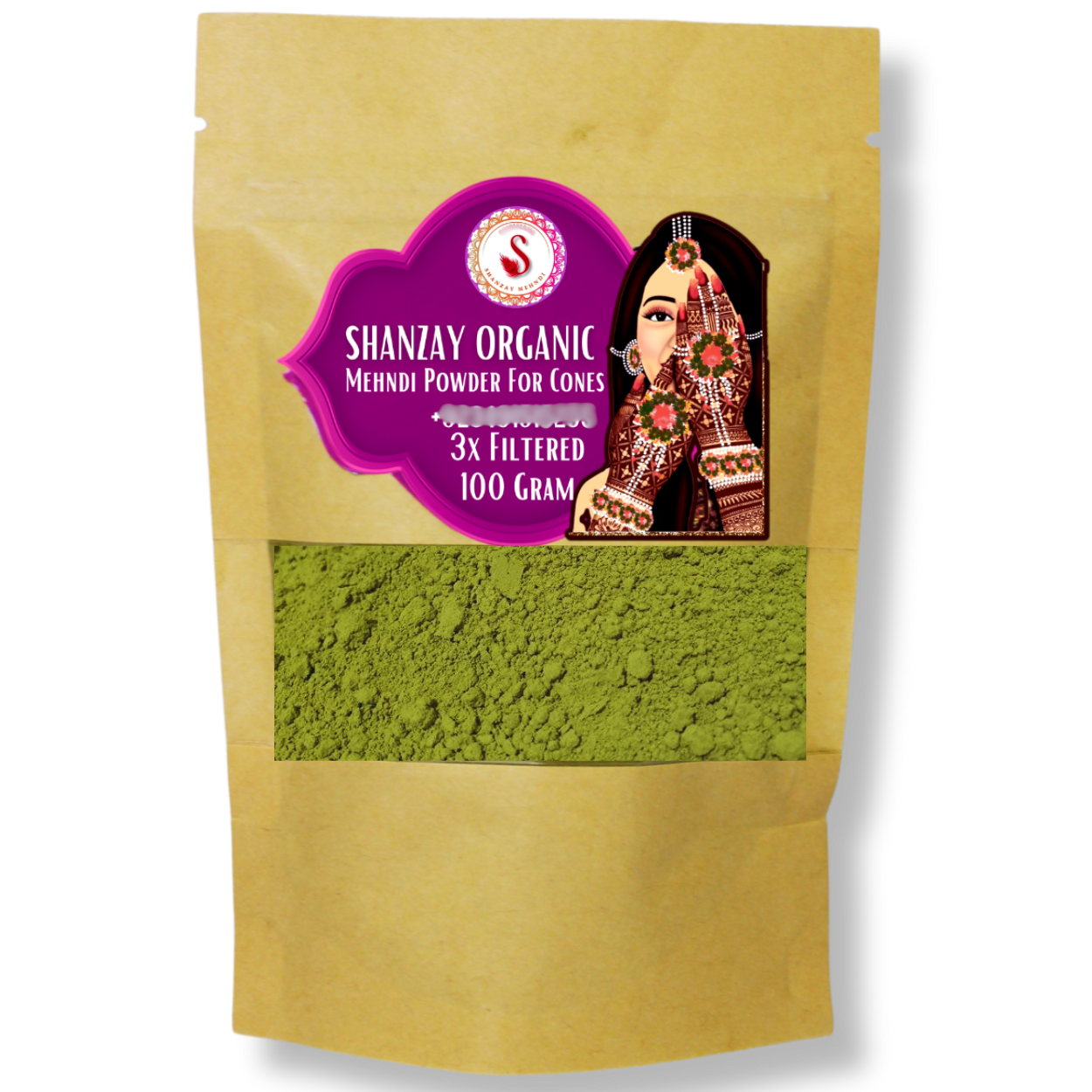 Colorless Organic Mehndi Powder for Mehndi Cones and Practice hands ...