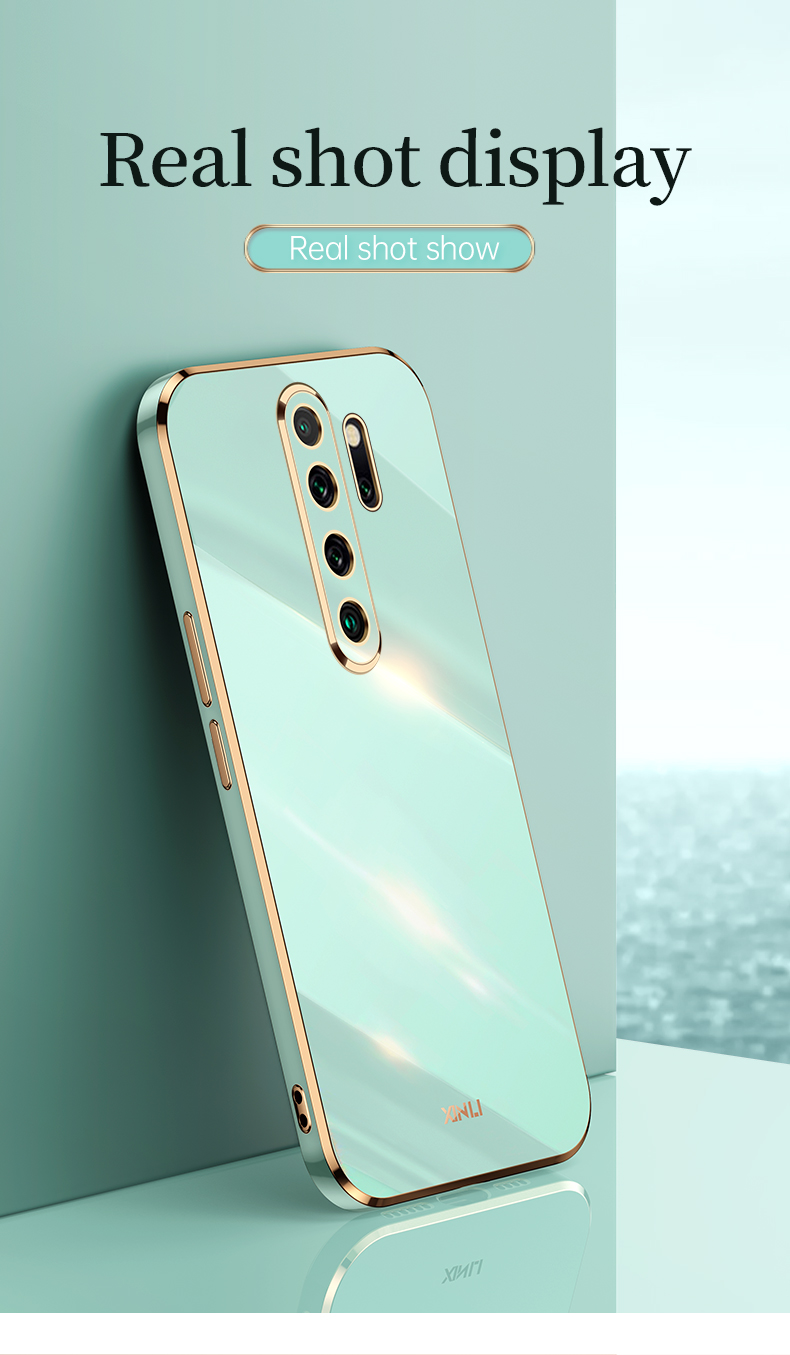 Lenuo Luxury 6D Plating Soft Casing Silicone Square Frame Phone Case ...