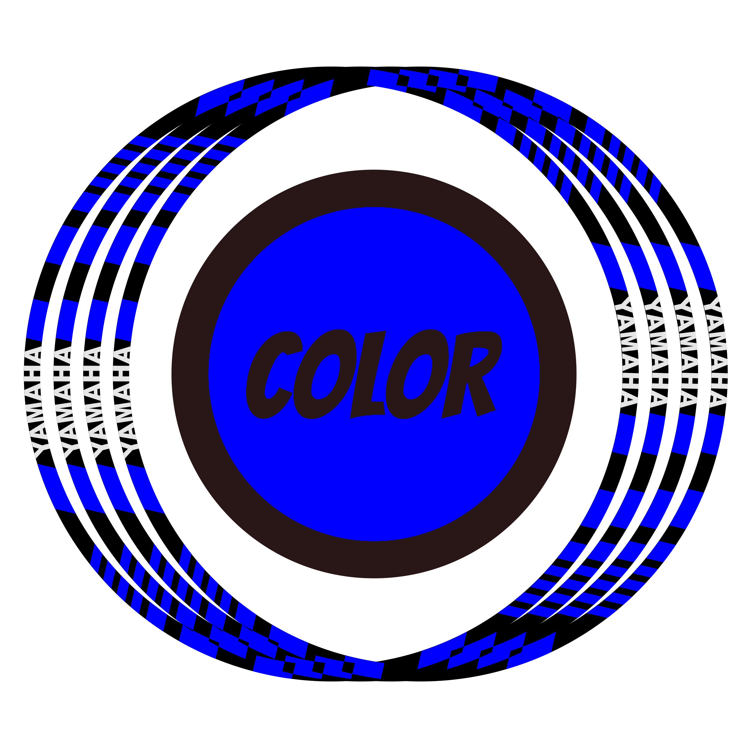 YAMAHA Rim sticker (16pcs) 2-tyres complete setting | Daraz.pk