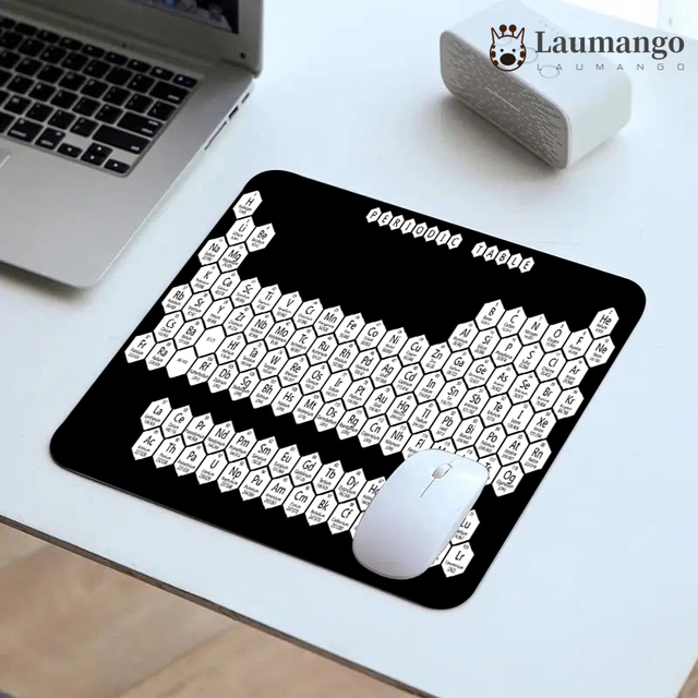 Mousepad Periodic Table Of The Elements Mat Office Keyboard Gaming ...