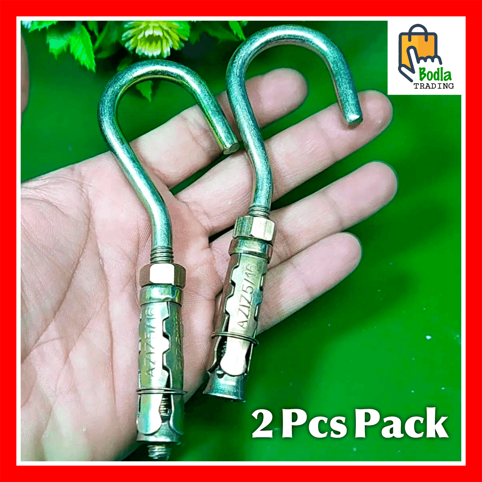 Pack of 2 Pcs 7mm Thick Hook for 14mm hole Dia Ceiling Cradle Fan ...