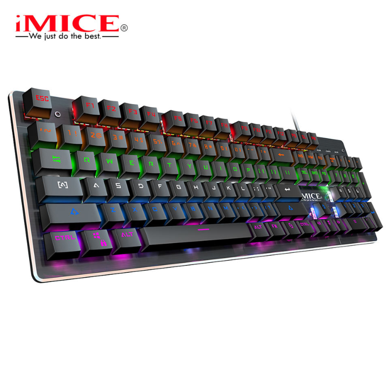 MK-X80 Wired Mechanical Gaming Keyboard With RGB Backlight Effects And ...