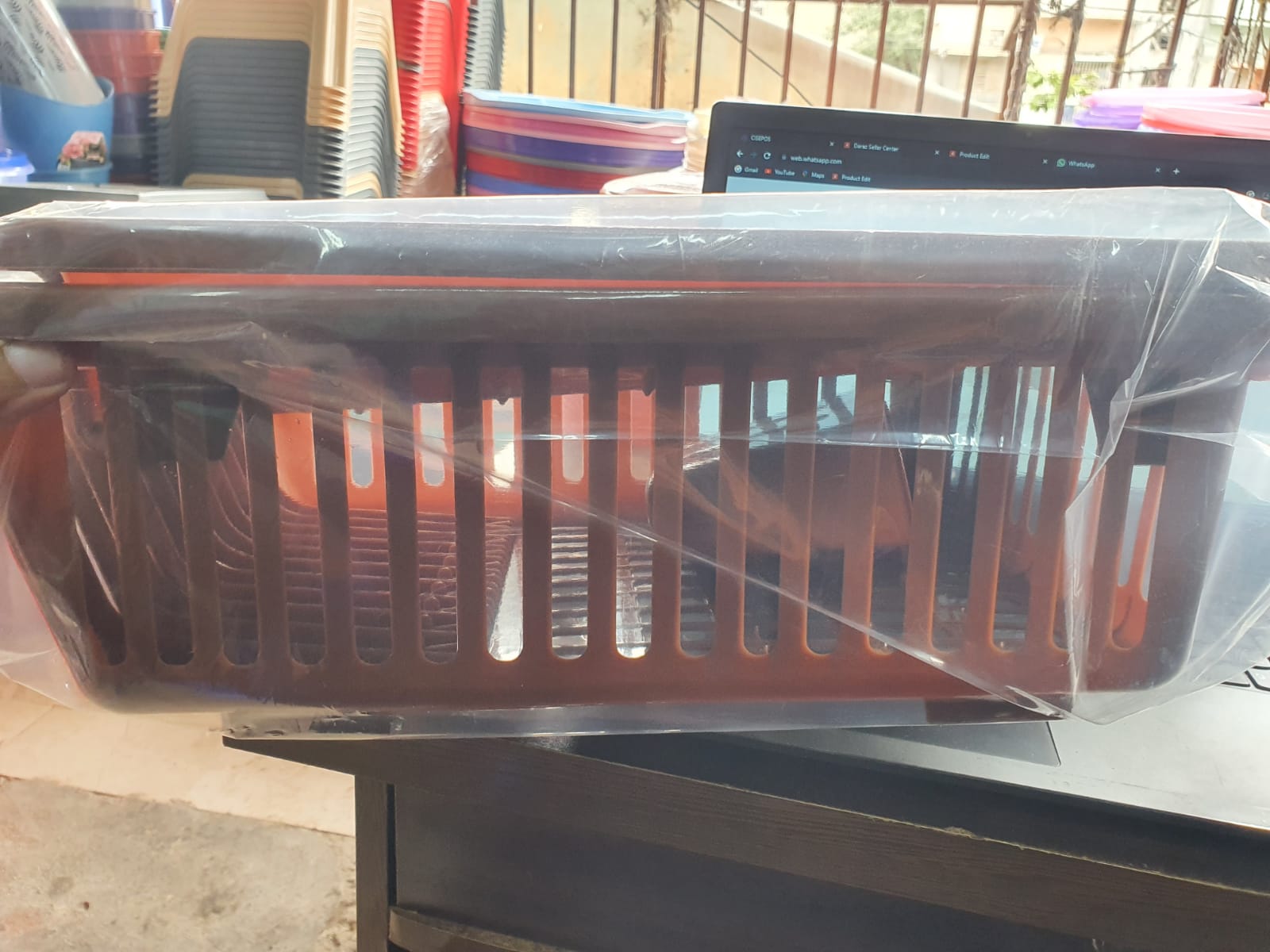 3 in 1 Fancy Plastic Plate Rack Durable Plastic Elegant Design Premium ...