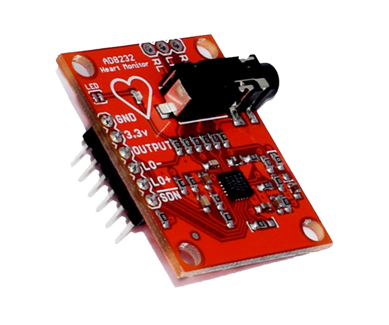 Ad8232 Ecg Pulse Heart Measurement Monitoring Sensor Module Diy Kit Ad8232 Single Lead Heart