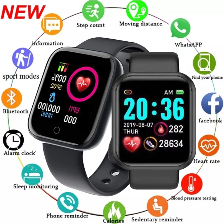 D20 Pro Smart Watch Band for Android iOS - Call Message Notifier ...