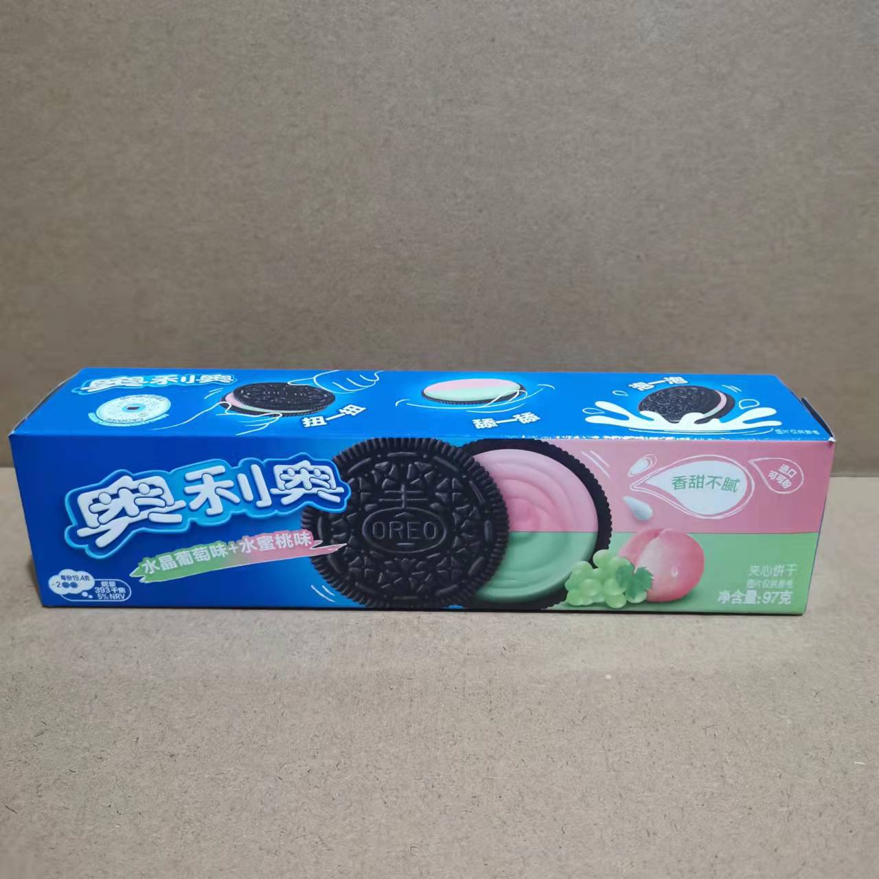 Oreo sandwich biscuits 97g/116g boxed biscuits children students office snack food whole box ...