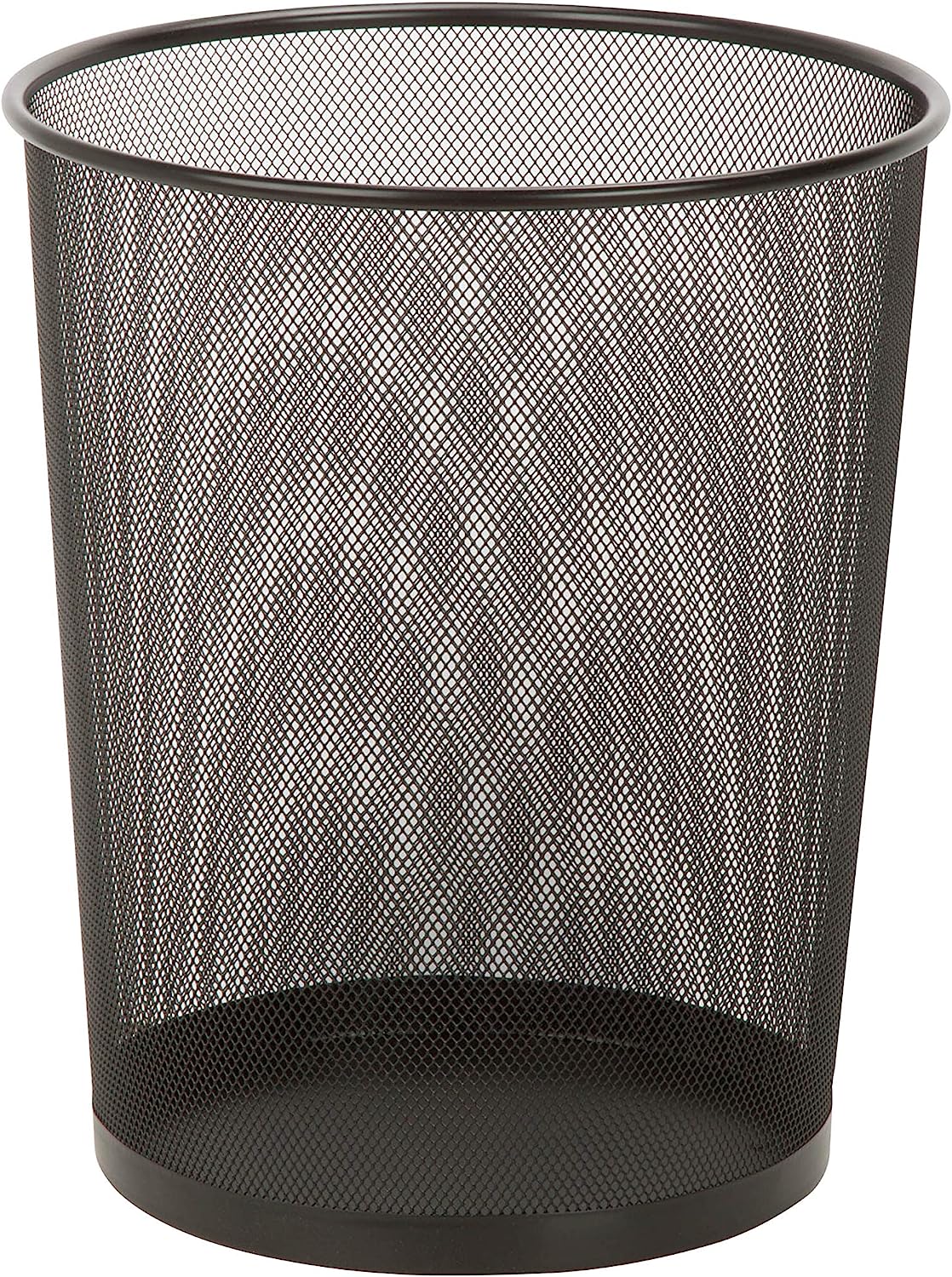Dust Bin, Trash Cans for Home or Office, 4.5 Gallon Black Mesh Round ...