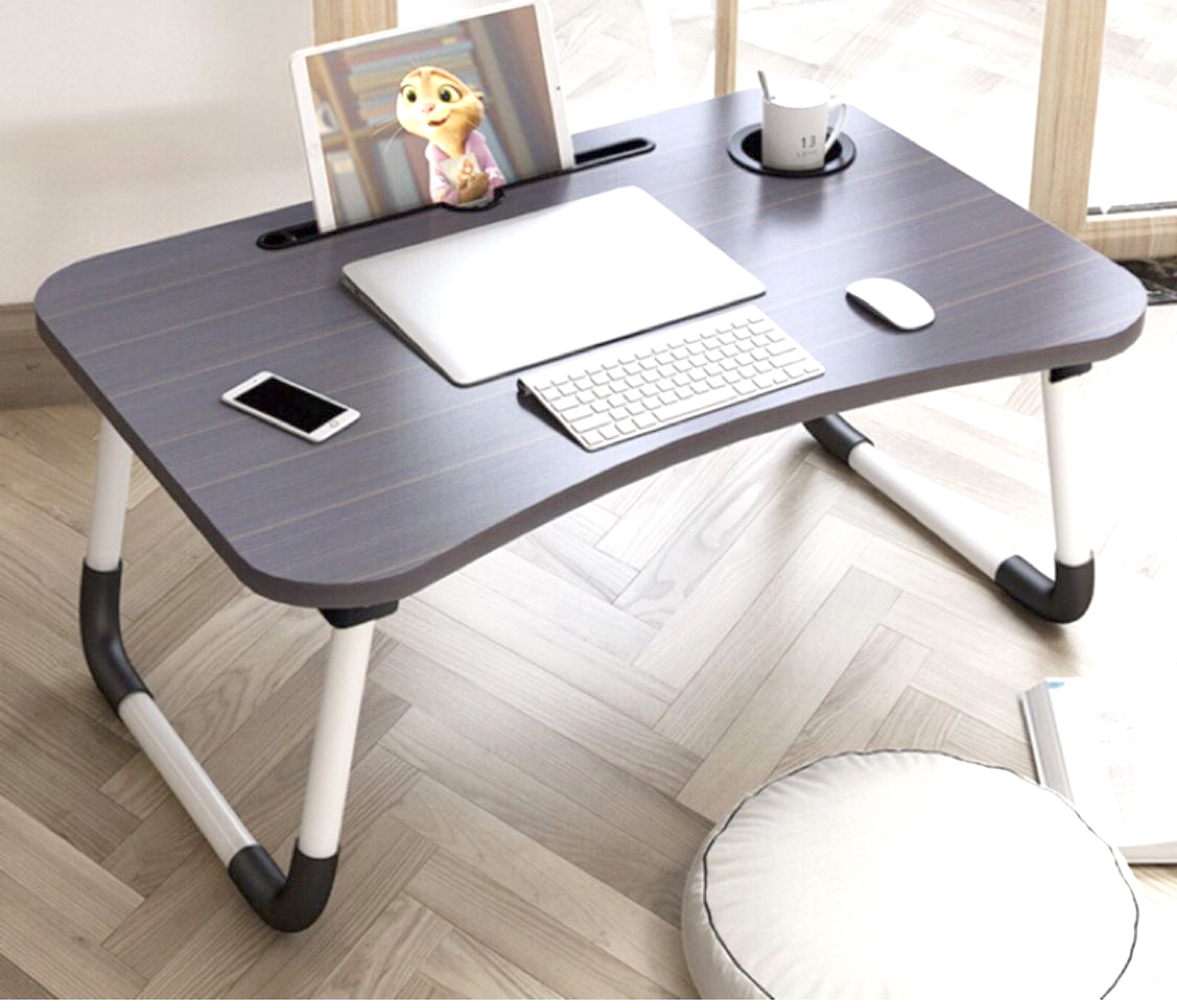 Wooden Gaming Laptop Table For Bed Foldable Stand Ergonomic Portable ...