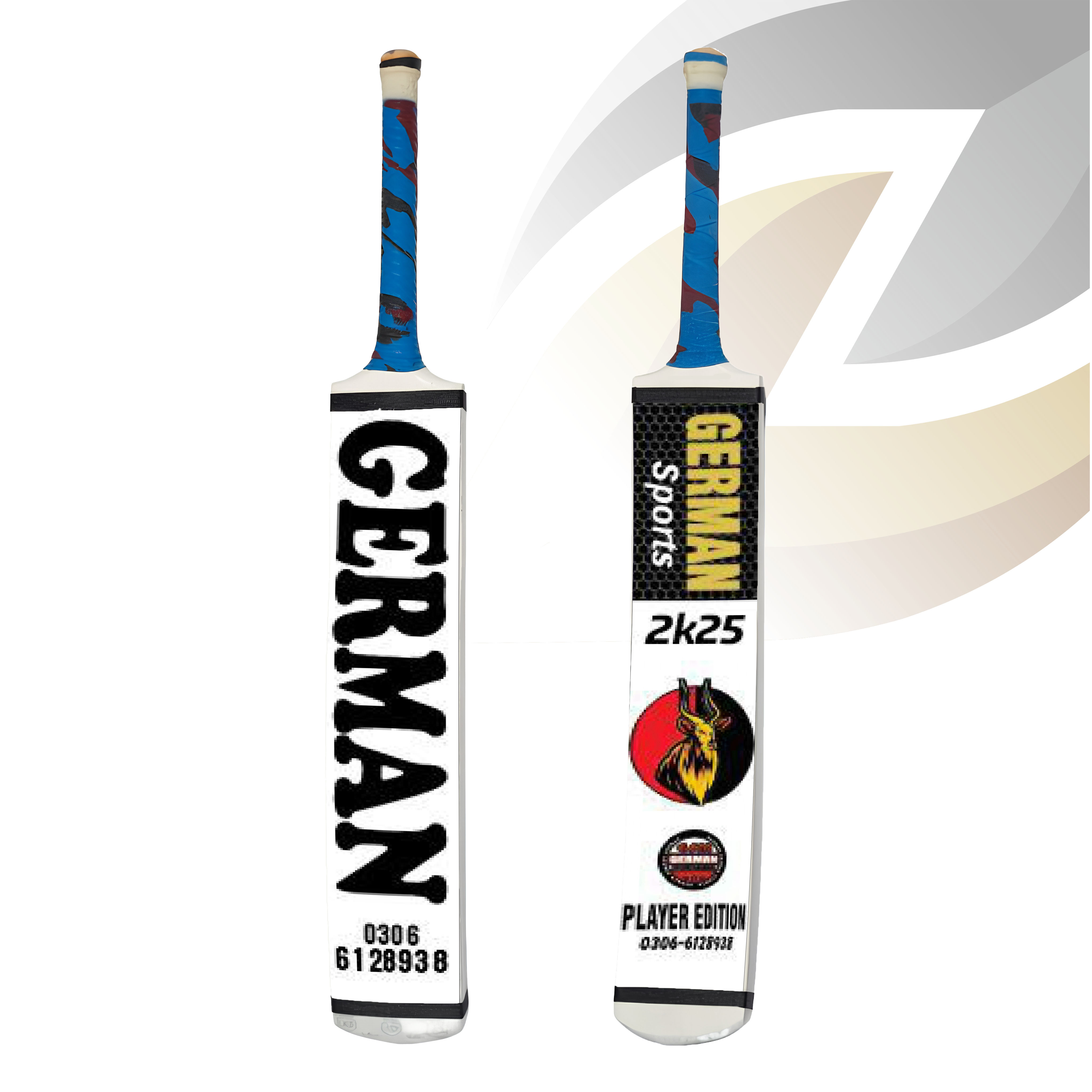 German Cricket Tape Ball Bat high quality and New Stickers/German ...
