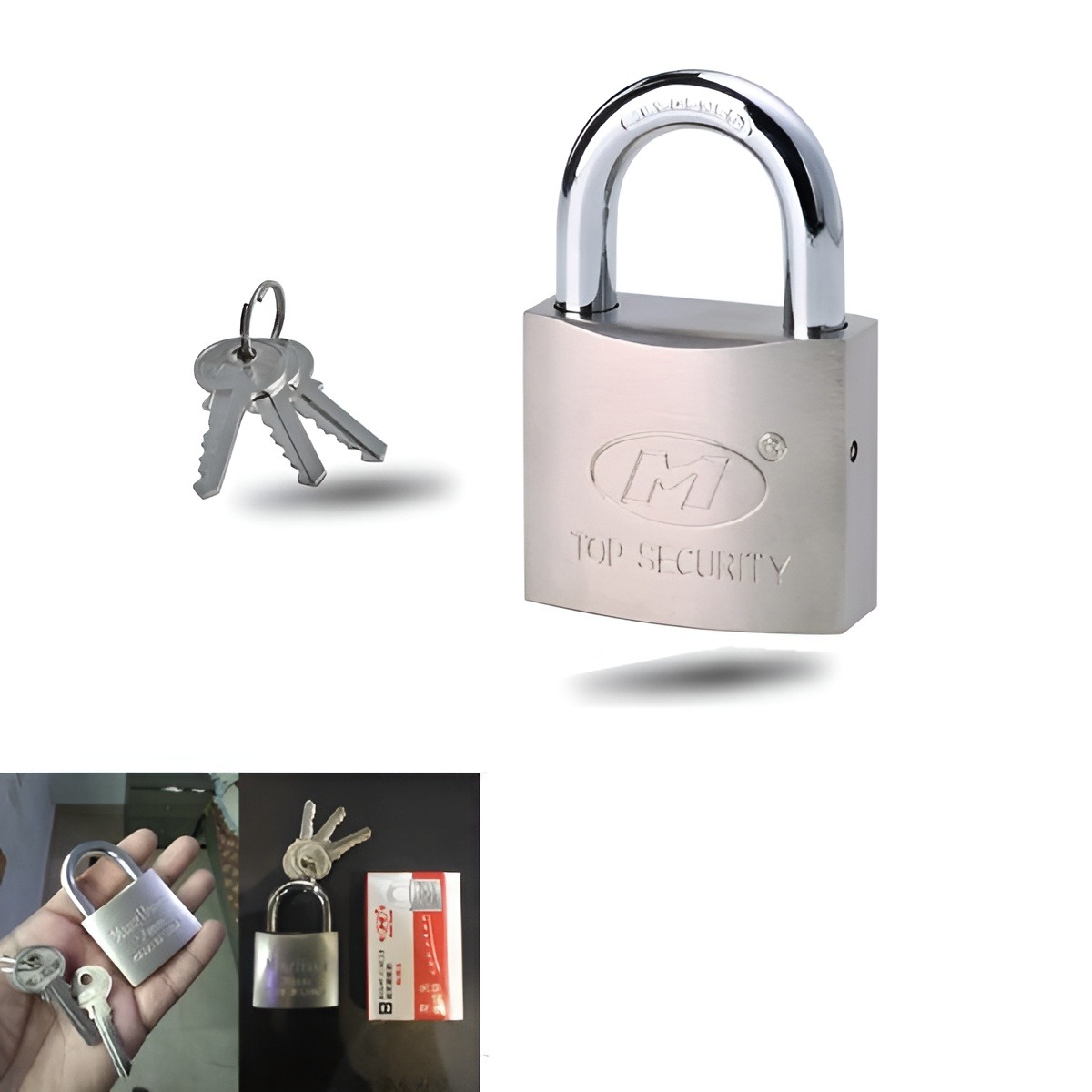 Top Security Pad Lock with Baras Cylinder 38mm Lock For Door Lock ...