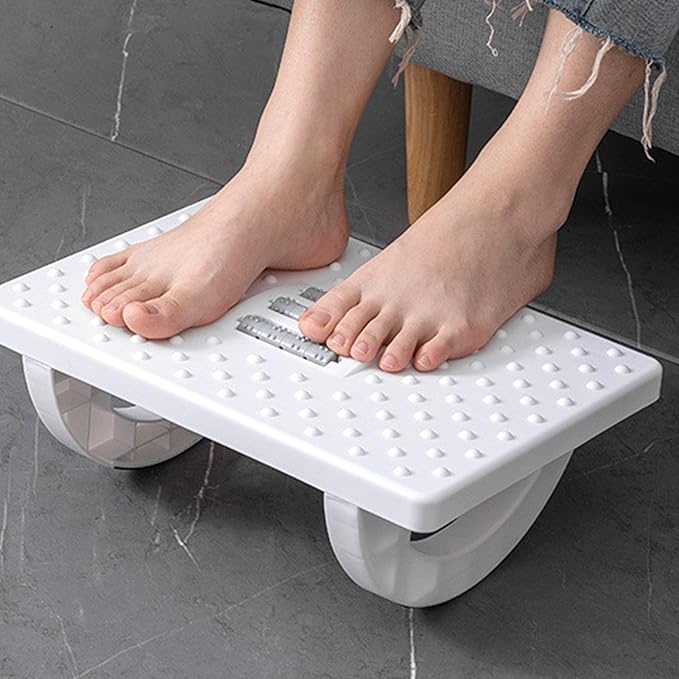 Under Desk Footrest, Swingable Ergonomic Foot Stool, Non-Slip Adult ...