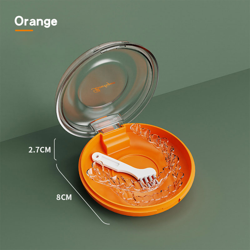 Orthodontic Dental Retainer Box Denture Storage Container Holder Braces ...