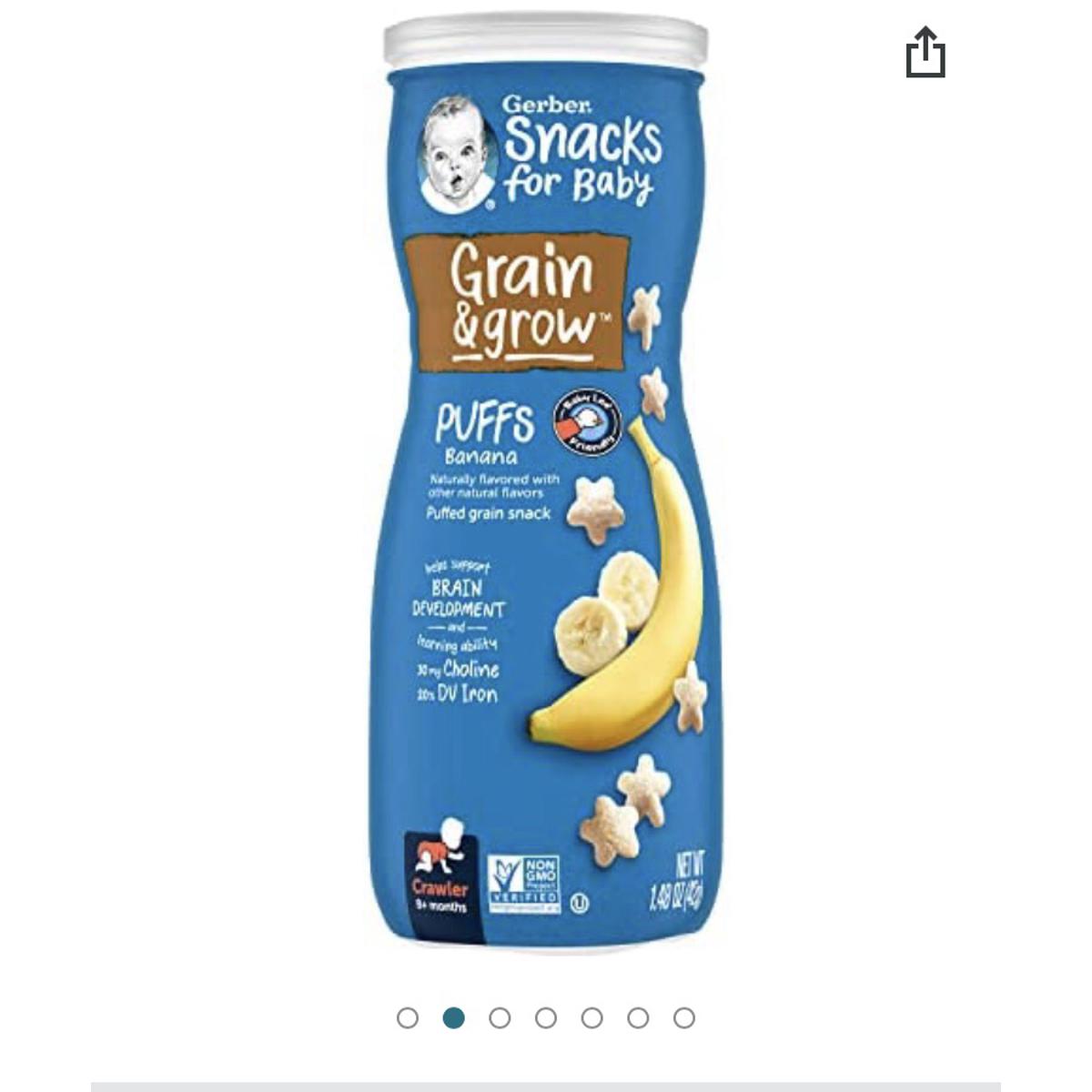 GERBER® PUFFS, Banana, Baby Snacks, 42 g, 42 GR | Daraz.pk