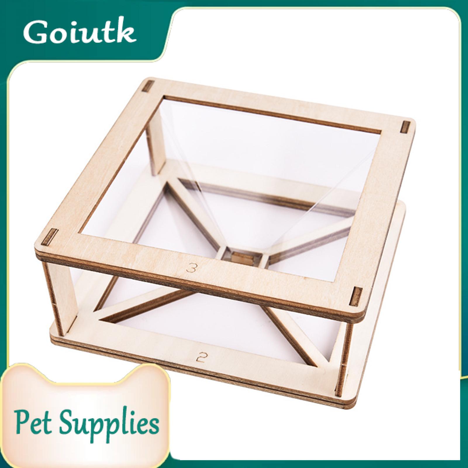 Goiutk- 3D Hologram Stand Fun DIY Assembly 3D Holographic Projection ...