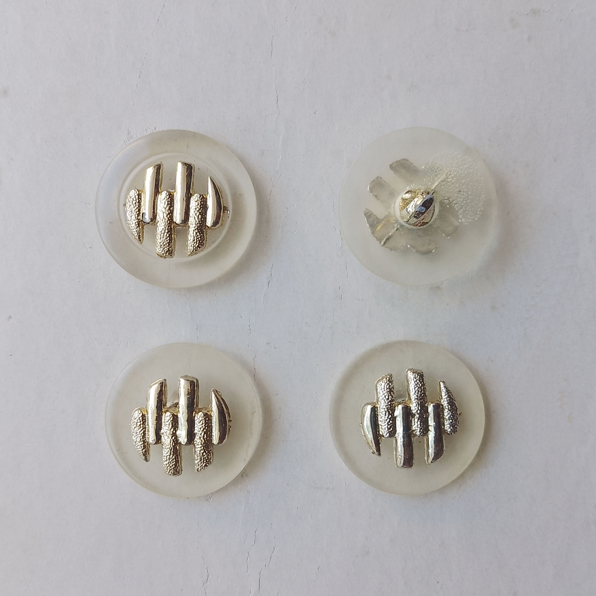 4-Piece Fancy Gold Decorated Buttons | Fancy Buttons for Men/Women ...