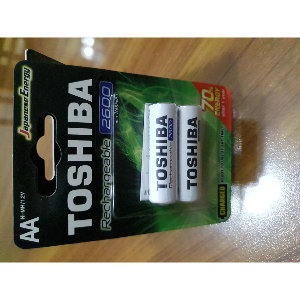 Toshiba Rechargeable Battery Cell AA, 2600mAh, toshiba AA, toshiba ...