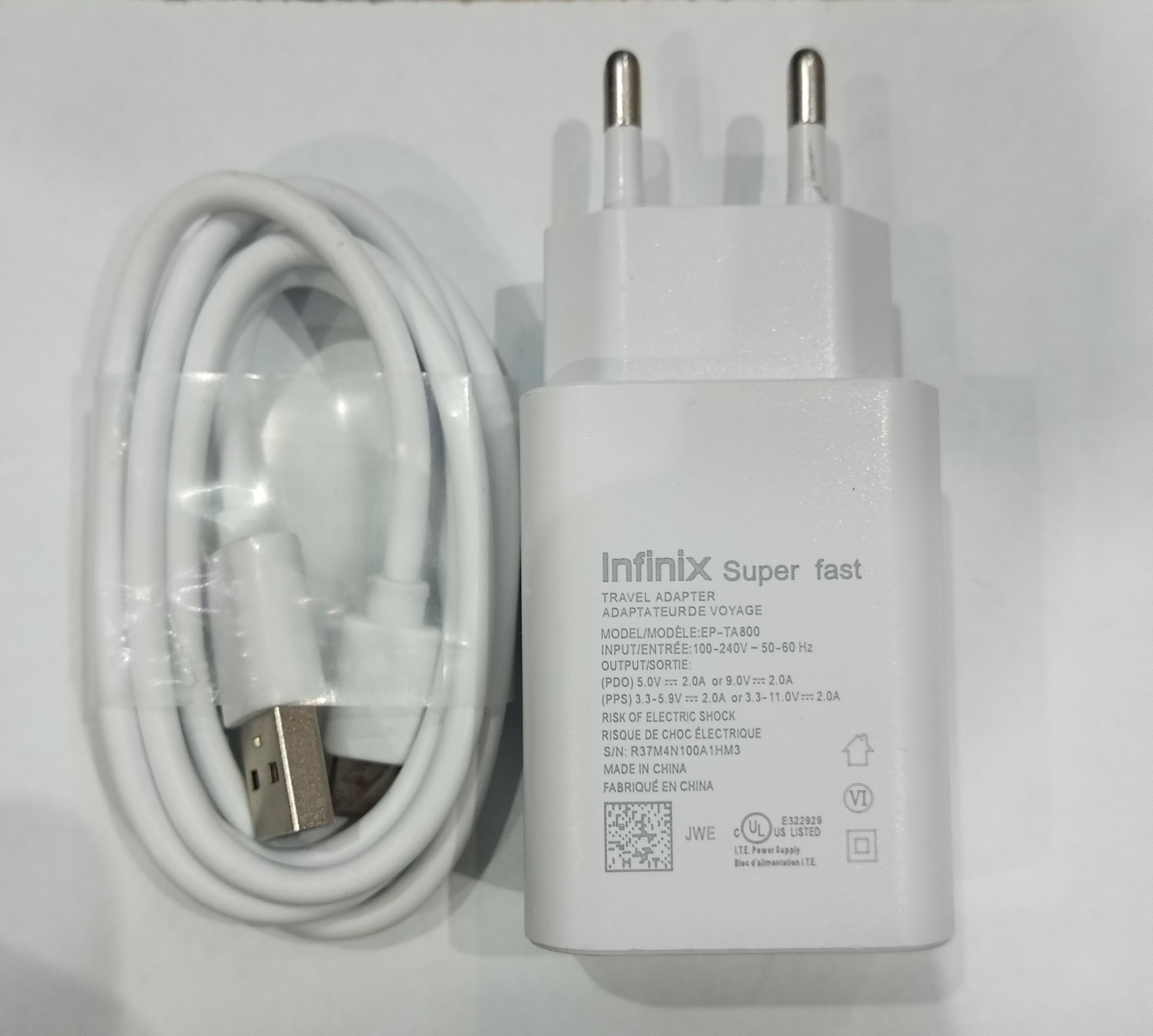 INFINIX 18W FAST CHARGER -INFINIX FAST ADAPTER Universal 18W Fast ...