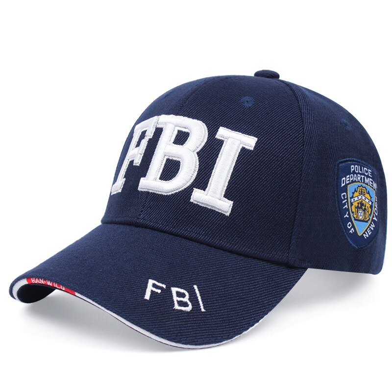 New Men Tactical Baseball Cap FBI Embroidery Letter Snapback Dad Hat ...