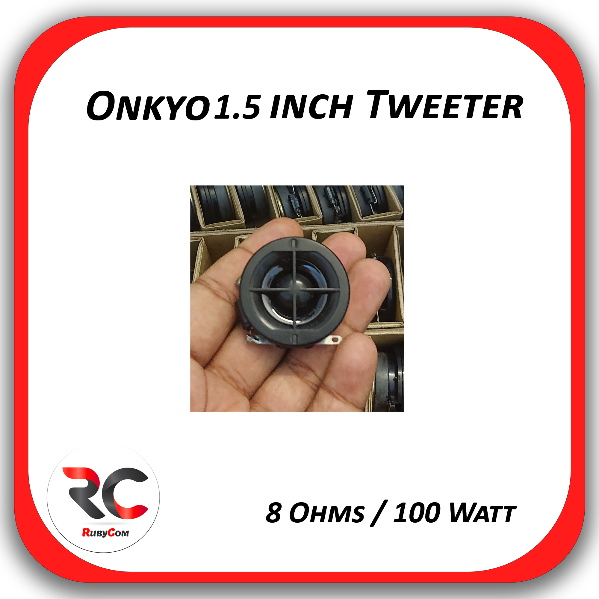 Onkyo Tweeter 1.5 inches 100-watt 8-ohms (2- speakers) | Daraz.pk