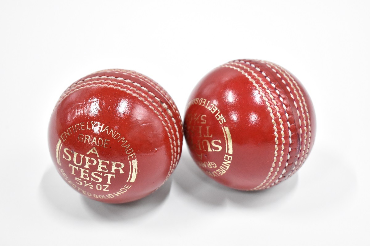 Super Test Real Leather Cricket Hard Ball (Pack of 2x Balls) | Daraz.pk