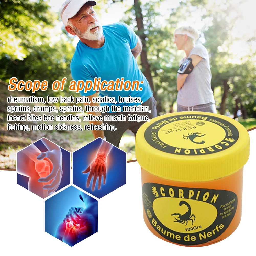 30/60ml Ointment Scorpion Peppermint Cream Rheumatism, Low Back Pain ...