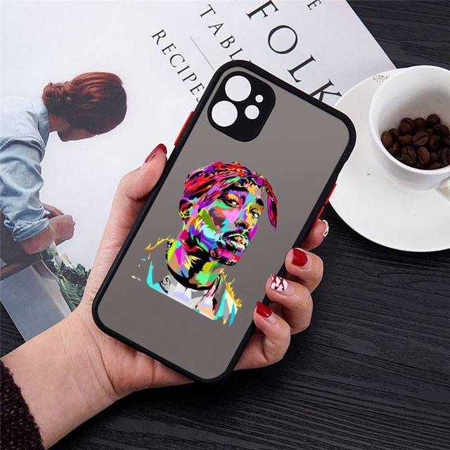 Tupac Rapper 2pac singer Tupac Phone Case matte transparent For iphone ...