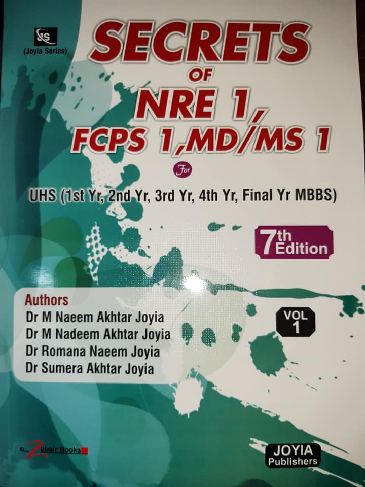 The Joyia Series Secrets of NRE 1, FCPS 1, MD/MS 1 - 7th Edition | 2 Volumes Set | Daraz.pk