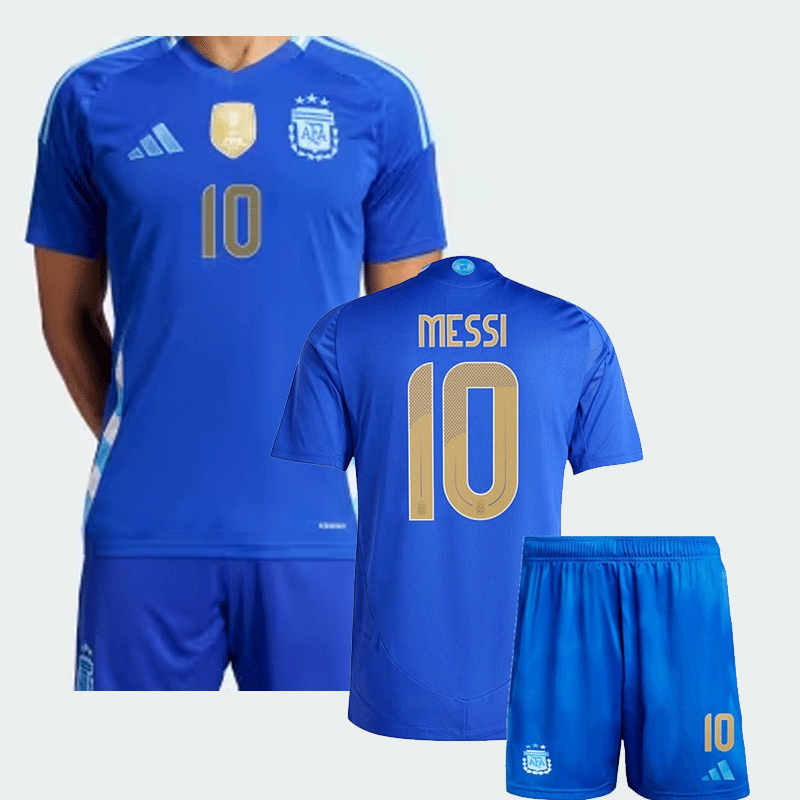 L Messi Argentina Away 2024 Copa America Football Kit for Kids | Daraz.pk