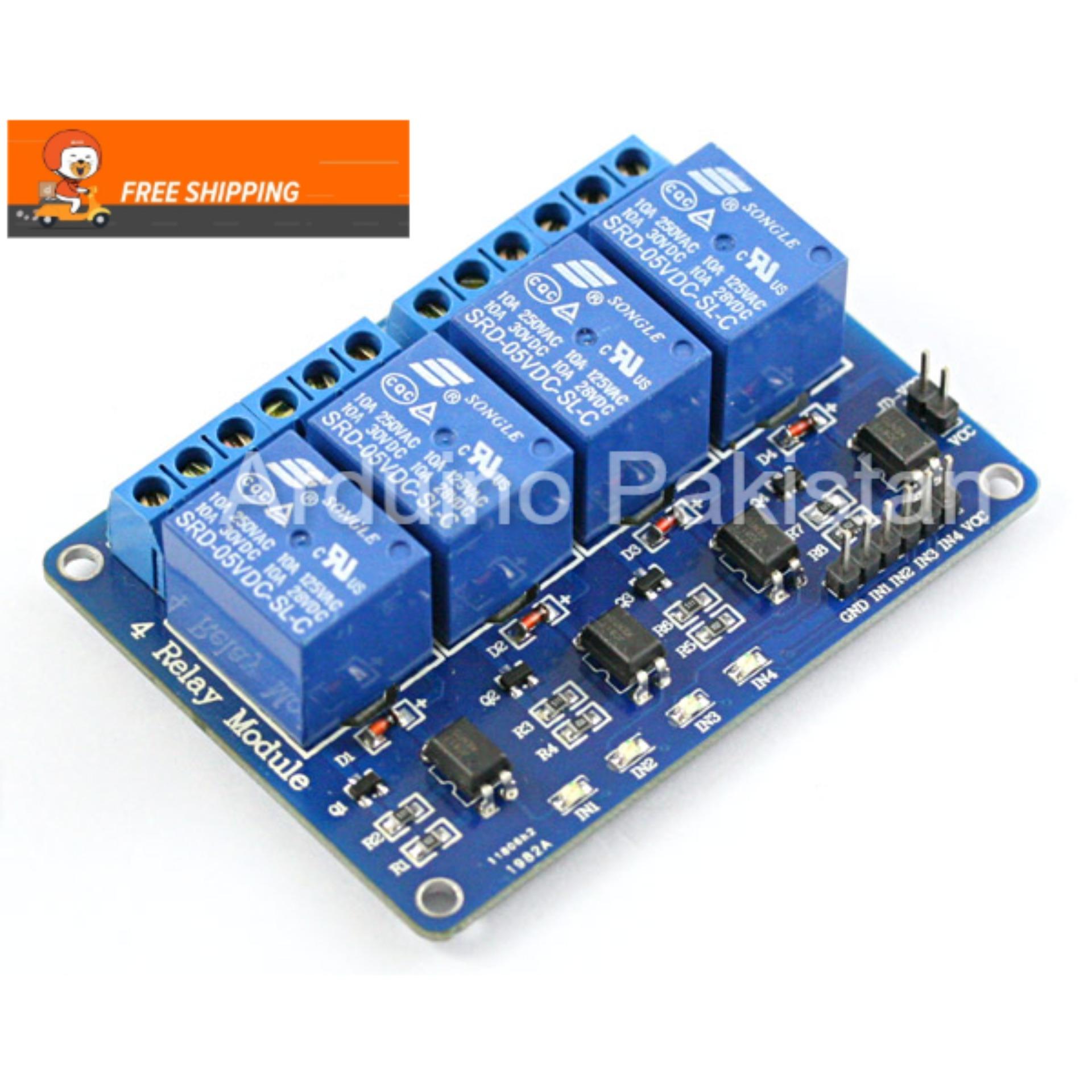 4 Channel 5v Relay Module | Daraz.pk