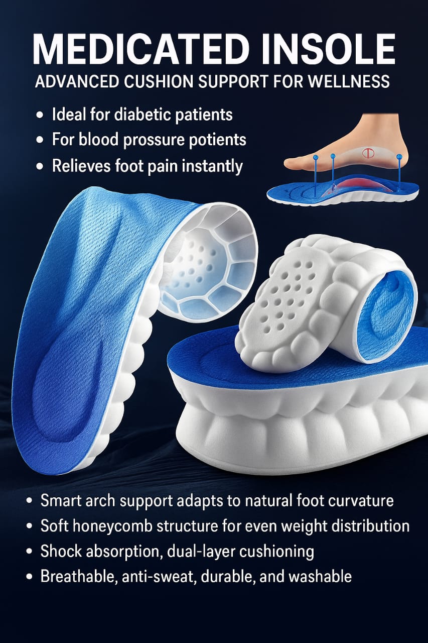 Inner Sole for Men Shoes | insoles Sneakers for men | 4D Message Cusion ...