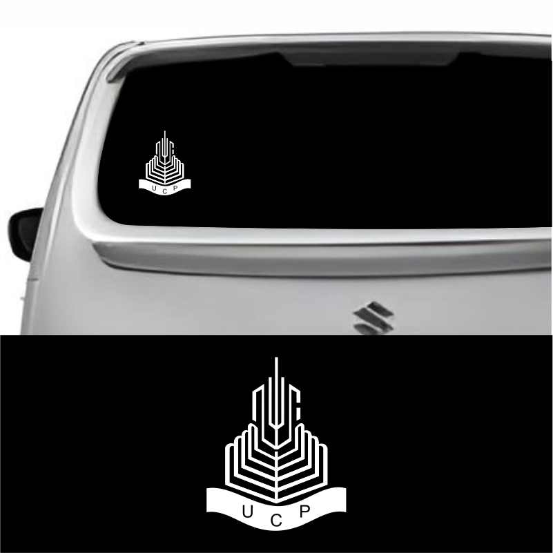Back Screen Car Sticker - UCP University Logo | Daraz.pk