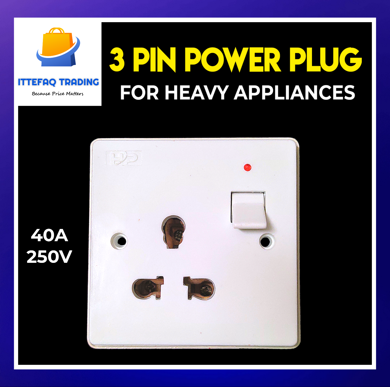 Universal 3Pin Power Plug Socket Multi Plug Socket Light Plug Socket ...