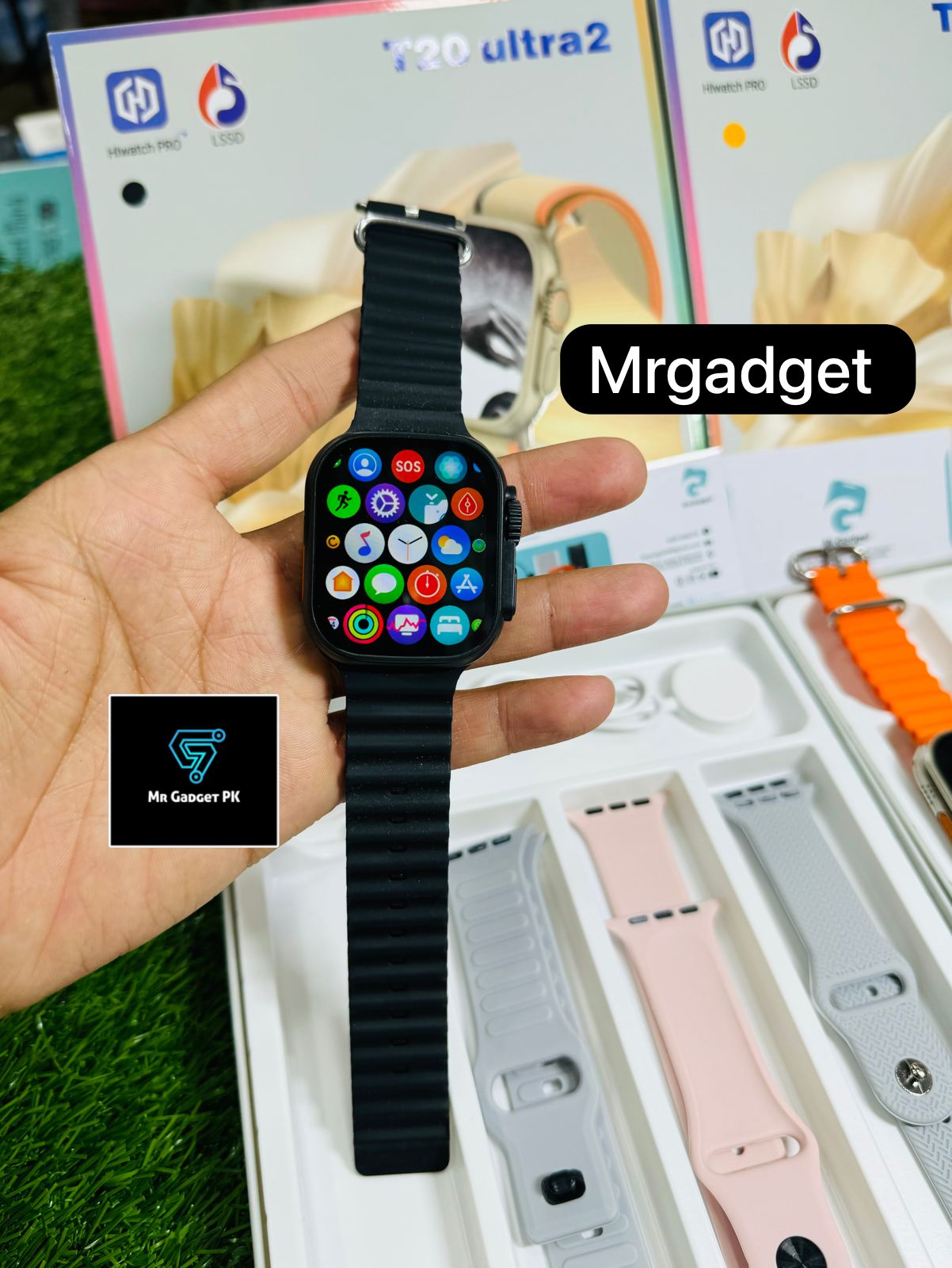 4 in 1 Ultra Smart Watch with Bluetooth Calling, Multiple Sports Mode ...