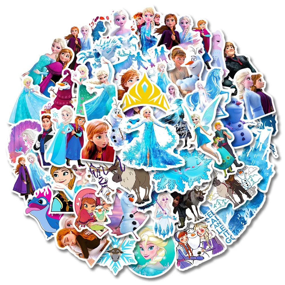 10/30/50pcs Disney Frozen Elsa Anna Princess Stickers Kawaii Girls ...
