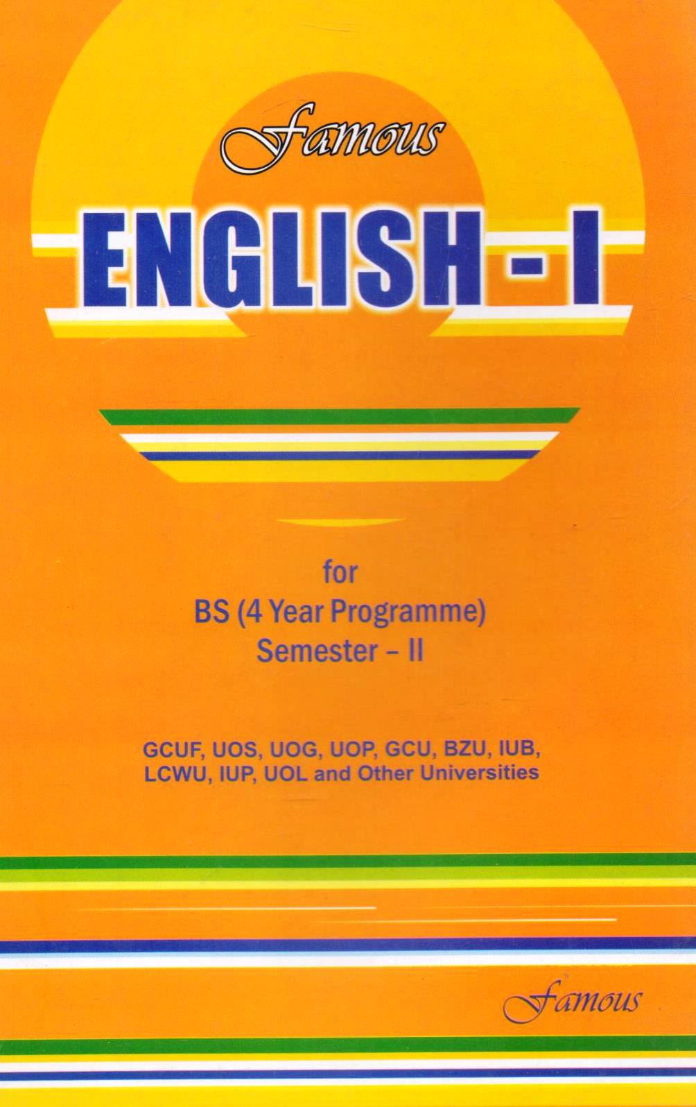 English 1 for BS (4 Year Programme),Semester,3 | Daraz.pk