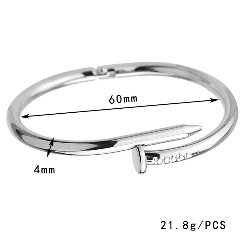 Beautiful Elegant Trendy Shiny Branded Love Nail Bracelet Bangle Kara ...