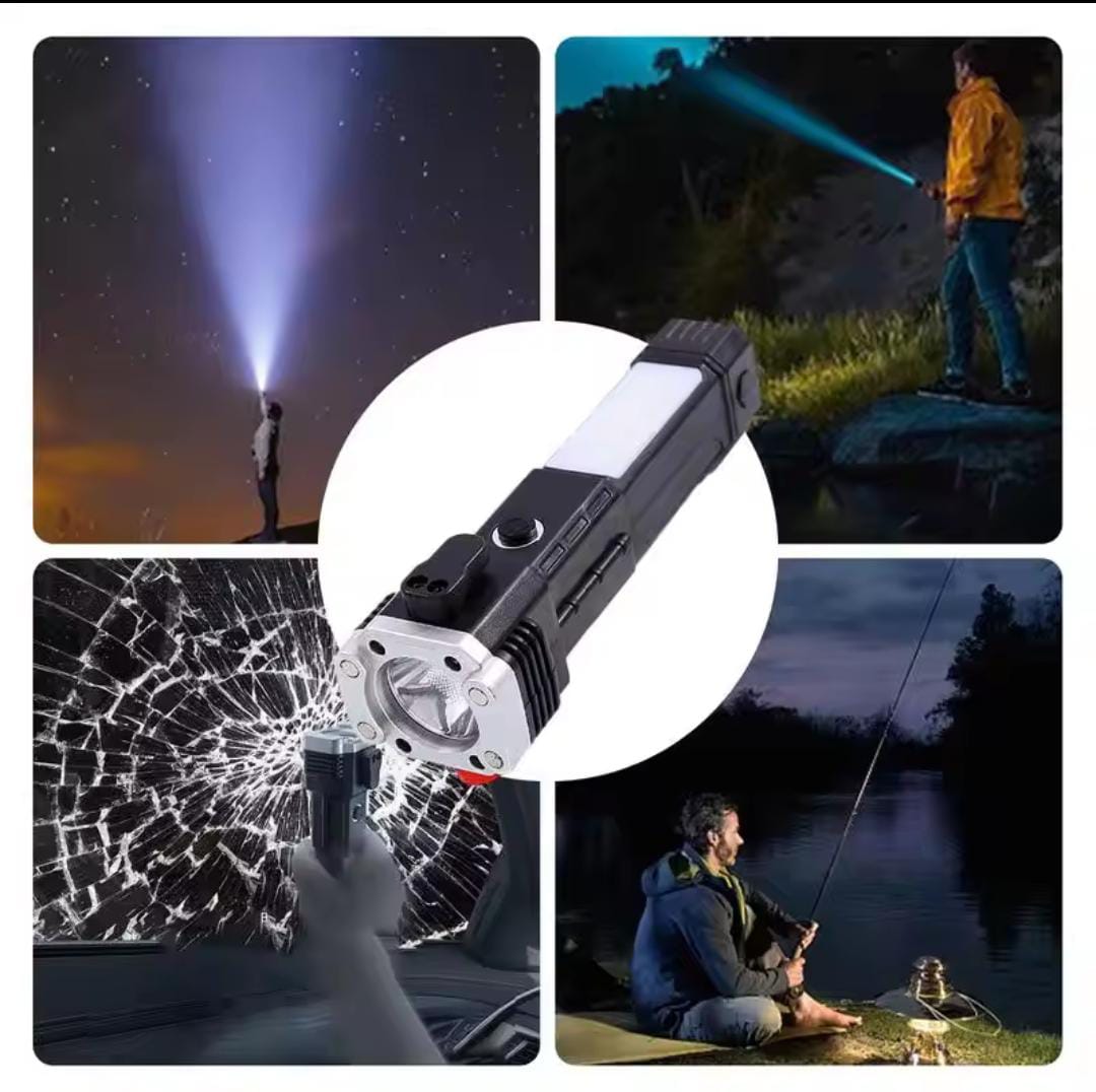 Led 3W Torch Light Rechargeable Torch Flashlight,Long Distance Beam ...