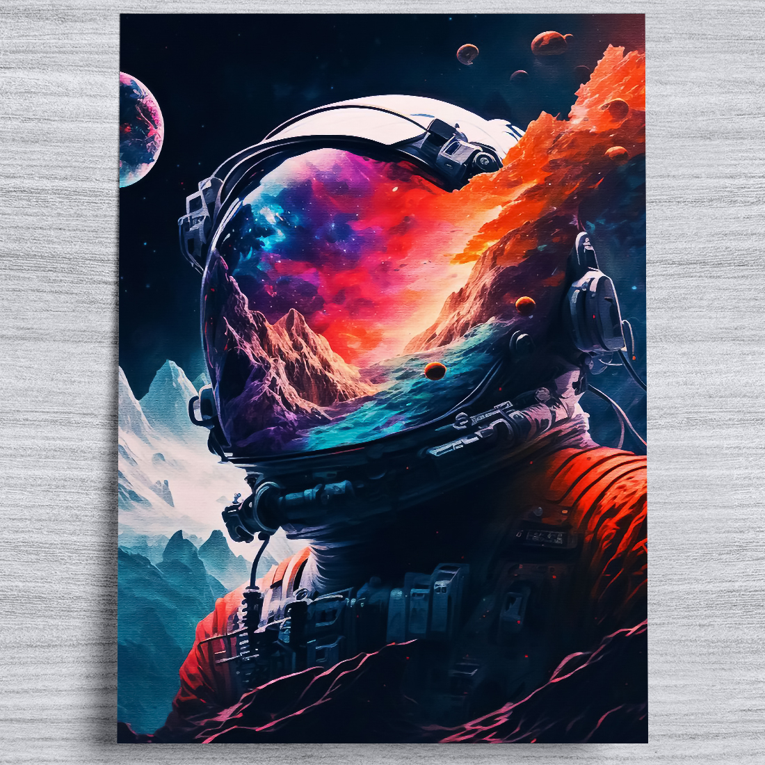 Astronaut Sticker Poster | Daraz.pk