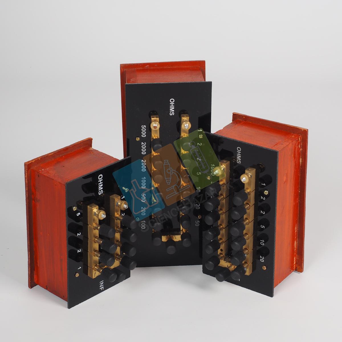 Resistance Box 10000 Ohms Plug Key Resistance box Physics Lab Equipment ...