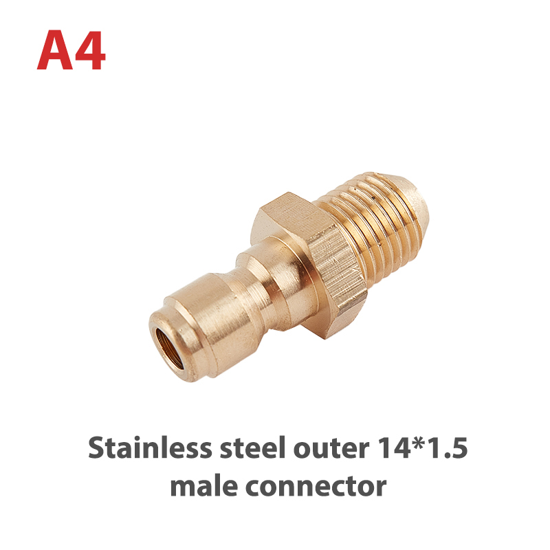 Copper 1/4 High Pressure Washer Quick Coupling Water Gun Hydraulic ...